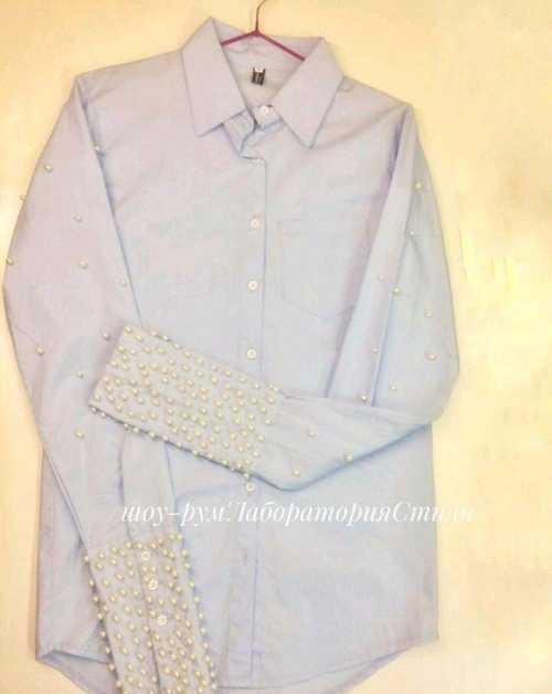 Рубашка-блуза удлиненная новая бренд био-хлопок