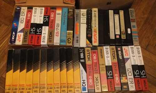Видеокассеты VHS Kodak TDK аудио кассеты