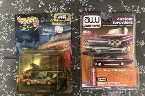 Hot wheels rasing nascar / auto world lowrider