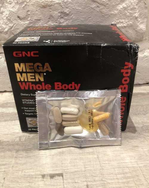 GNC Mega Men Whole Body Витаминный комплекс из США