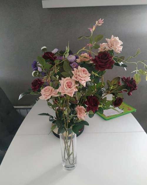 Букет искусственные розы цветы