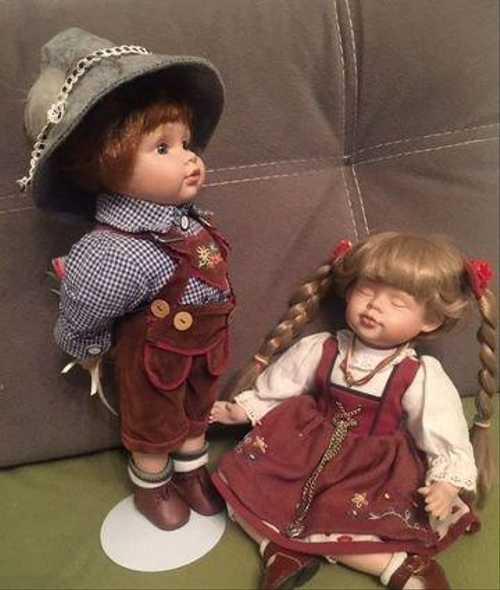 Кукла фарфоровая коллекционная пара