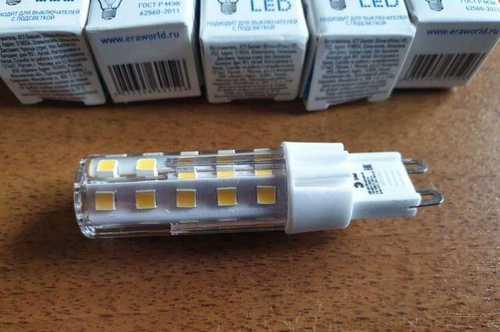 Лампа LED эра G9 5 шт