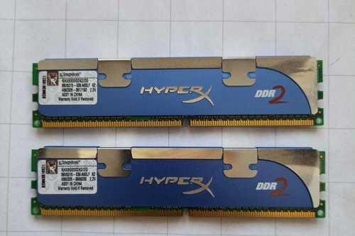 DDR2 Kingston 2 Гб (кит 2х1гб)