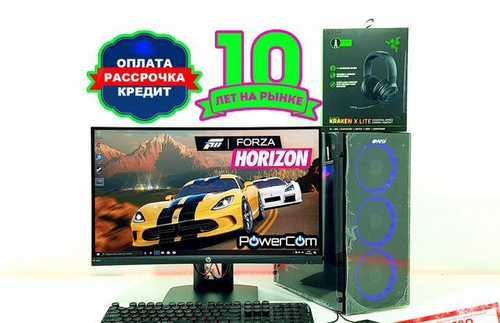 Игровой i3-10105F+ 1650 StormX 4GB+ Монитор 144MHz