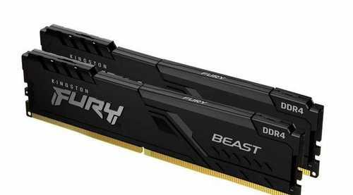 Kingston Fury Beast 3200 kf432c16bbk2/16 (Новые)