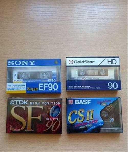 Аудиокассеты новые (sony, tdk, basf, Goldstar)