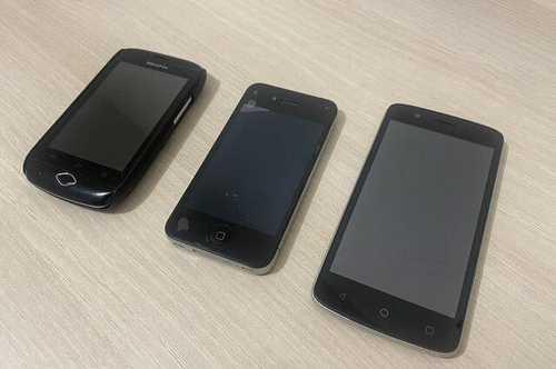 IPhone4s, Megafon SP-AI, dexp ixion a45