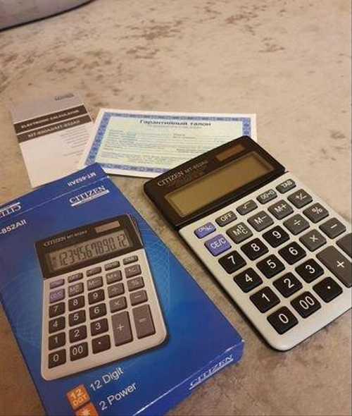 Новый калькулятор Citizen MT-852AII