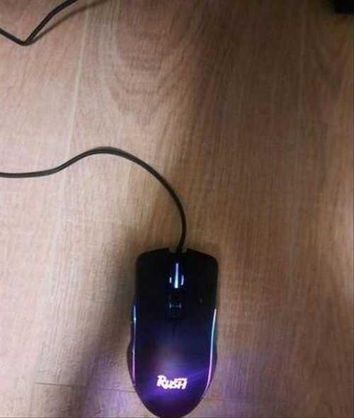 Проводная игровая мышь rush smartbuy с подсветкой