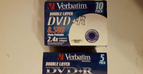 Коробки от дисков Verbatim DVD+RDL в упаковках