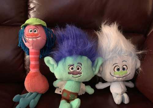Мягкие игрушки Trolls новые
