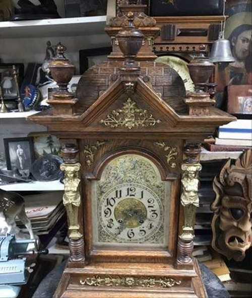 Часы Густав Беккер кабинетные каминные 19 век