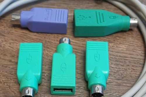 Переходники от клав/мышей Logitech USB на PS/2