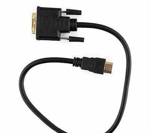 Кабель hdmi-DVI Cablexpert CC-hdmi-DVI-0.5M, 19M/1