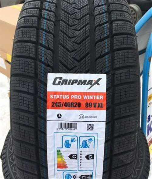 Автошина gripmax. Автомобильная шина Gripmax status Pro Winter 245/40 r20 99v зимняя. Тест Gripmax на льду.