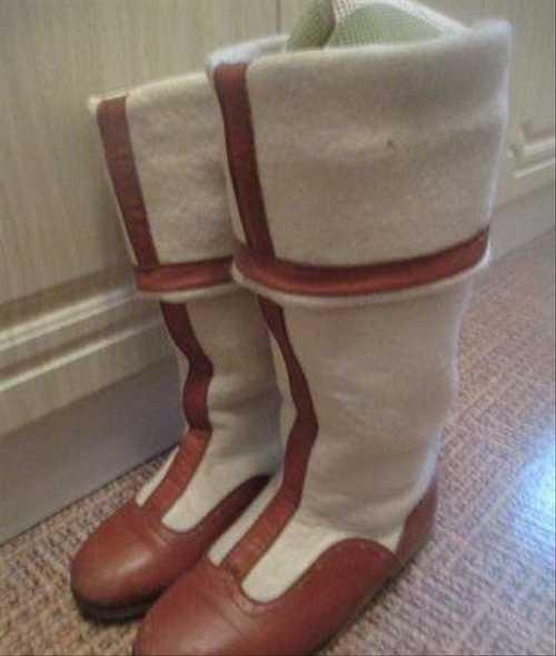 Бурки белые войлочные