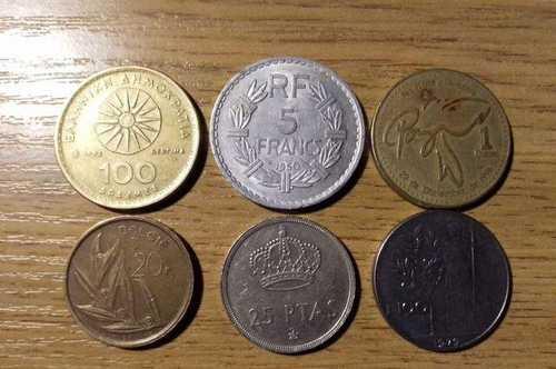 10 ) Монеты Мира 50 шт 50 стран без повторов