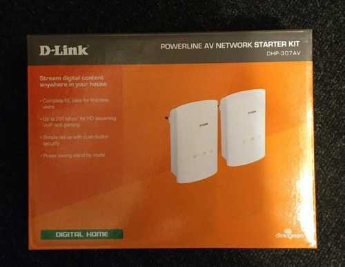 Powerline адаптеры D-link DHP-307AV