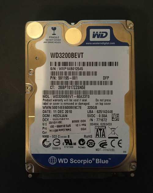 Жесткий диск WD3200bevt