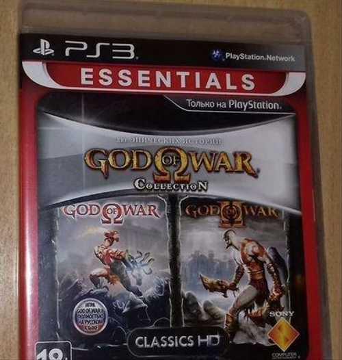 Диск God of War 1-2 Collection игры PS3