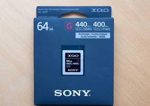 Карта памяти Sony XQD 64GB новая
