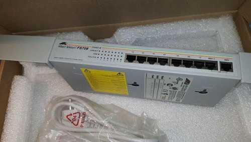 Коммутатор Allied Telesyn FS708, 8 Port, 10/100TX