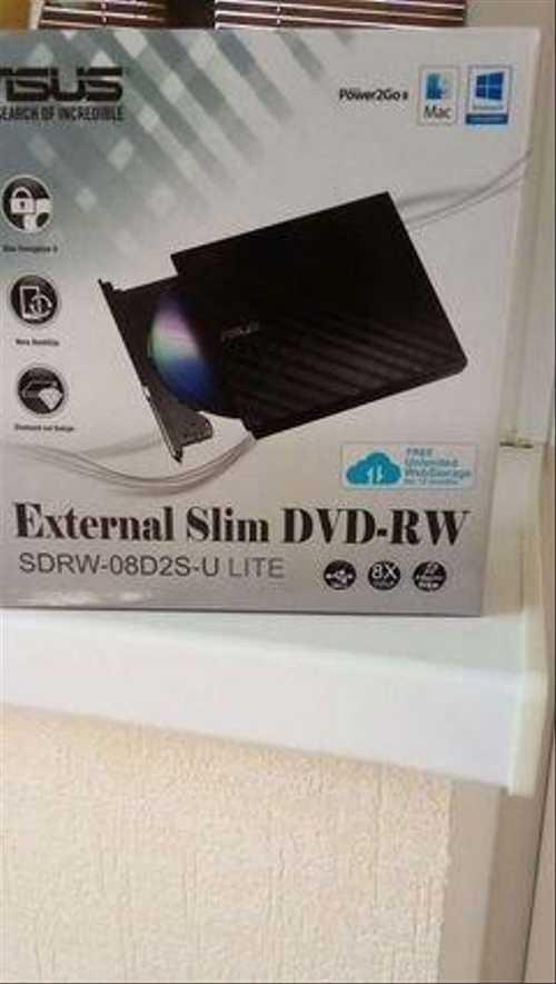 Внешний дисковод Asus External Slim DVD-RW