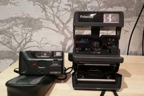 Пленочный фотоаппарат Minolta + Polaroid