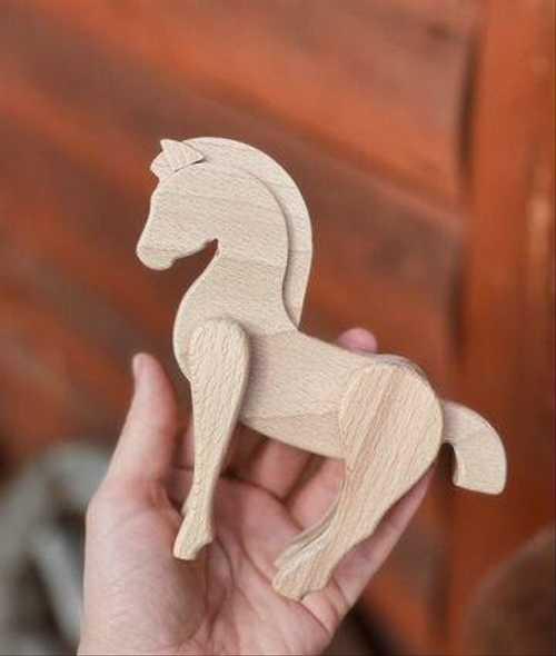 Лошадь деревянная для росписи