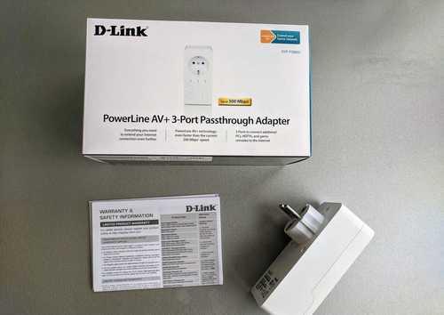 PowerLine адаптер D-Link DHP-P338AV HomePlug AV+