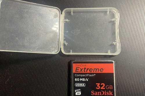 CF 32gb Sandisk Extreme 60Mb/s