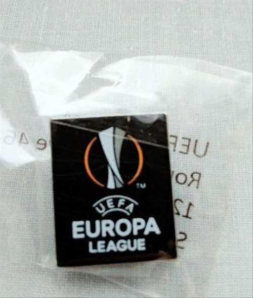Значок uefa Europa League новый, в упаковке