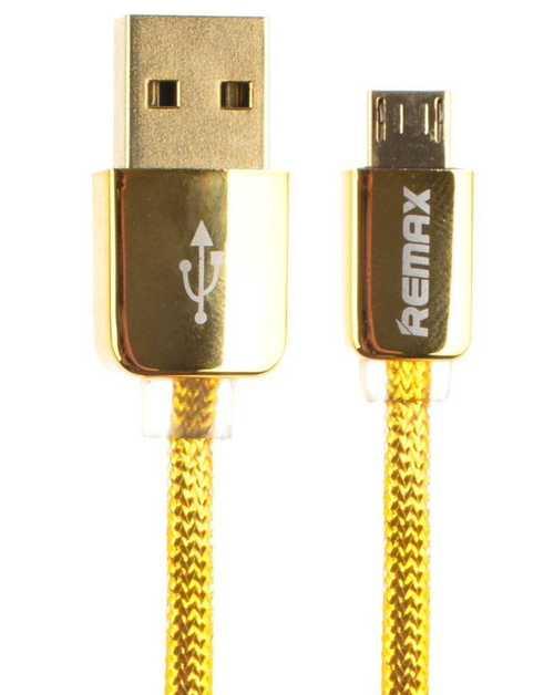 Кабель microUSB remax Gold cable, remax
