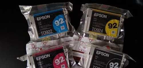 Epson 92 T0921 T0922 T0923 T0924 оригинальные