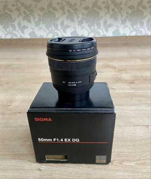 Объектив sigma 50/1,4 DG HSM для Canon