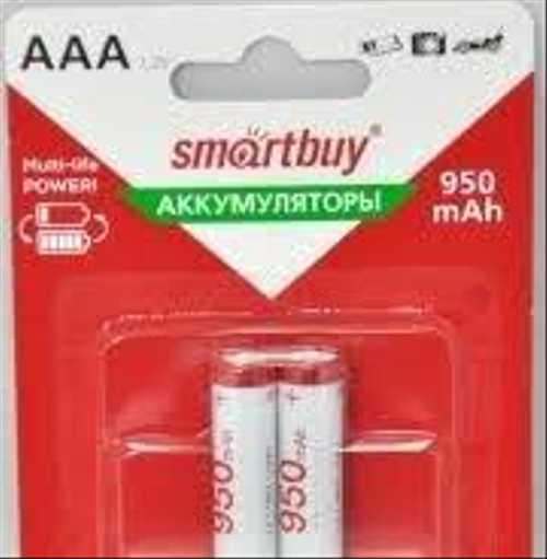 Аккумулятор AAA SmartBuy, R03-2BL, 950mAh, (2/24/2