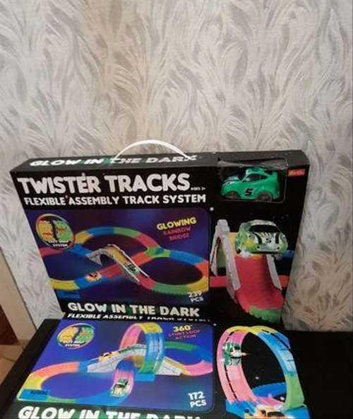 Светящийся гибкий трек magic track / twister track