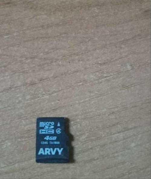 Карта памяти microsd 4 gb