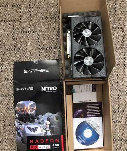 Видеокарта Sapphire Nitro rx470 4gb идеал