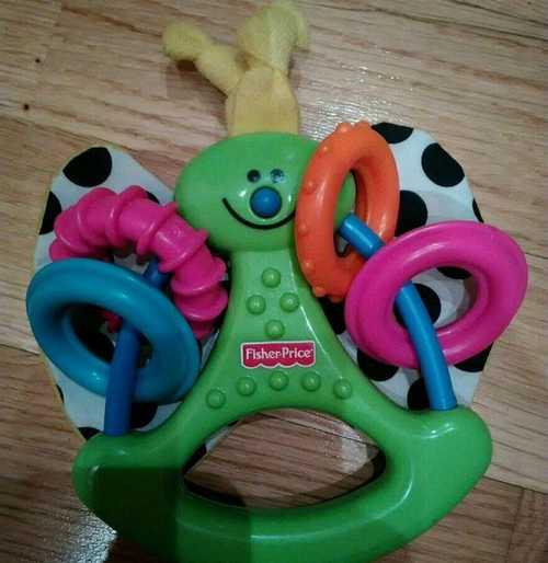 Прорезыватель-погремушка Fisher-Price Бабочка