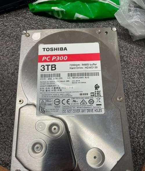 Жесткий диск Toshiba P300 3тб (на гарантии)