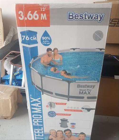 Каркасный бассейн BestWay PRO MAX 3.66m