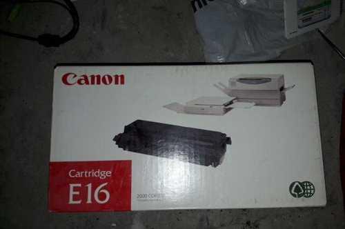 Новый Canon E16 Тонер-картридж черный