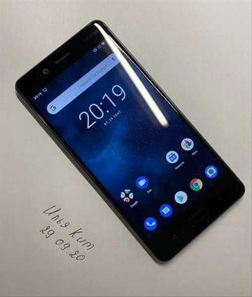 Nokia 8 Синяя (Polished blue) TA-1004 DS