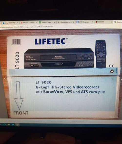 Видеомагнитофон Lifetec LT 9020 новый в упаковке