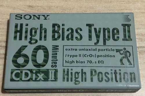 Аудиокассета Sony CDixll 60 Япония 1991 год