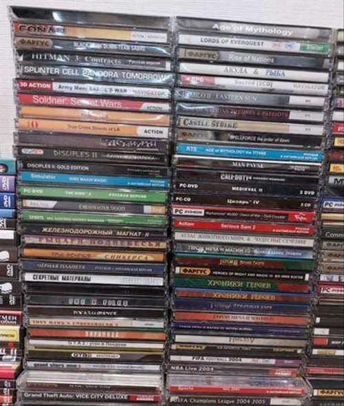 CD и DVD диски с играми