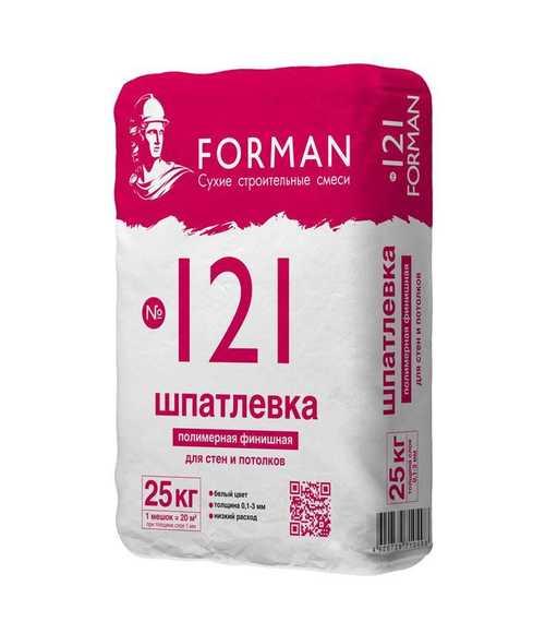 Шпатлевка полимерная Forman 121, Финиш белый, 25кг