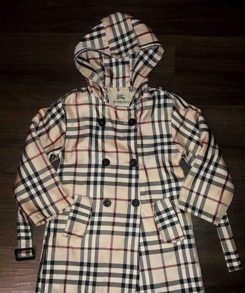 Стильный утеплённый плащ Burberry original